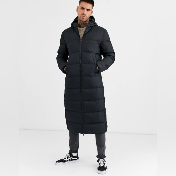 Soul Star | Jackets & Coats | Soul Star England Navy Long Puffer Coat ...